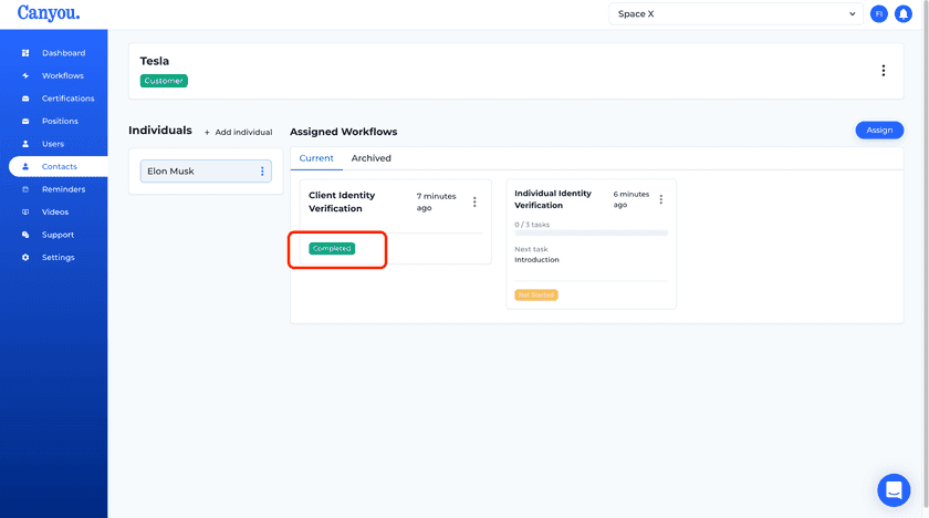 Client identity verification | Canyou Home Page