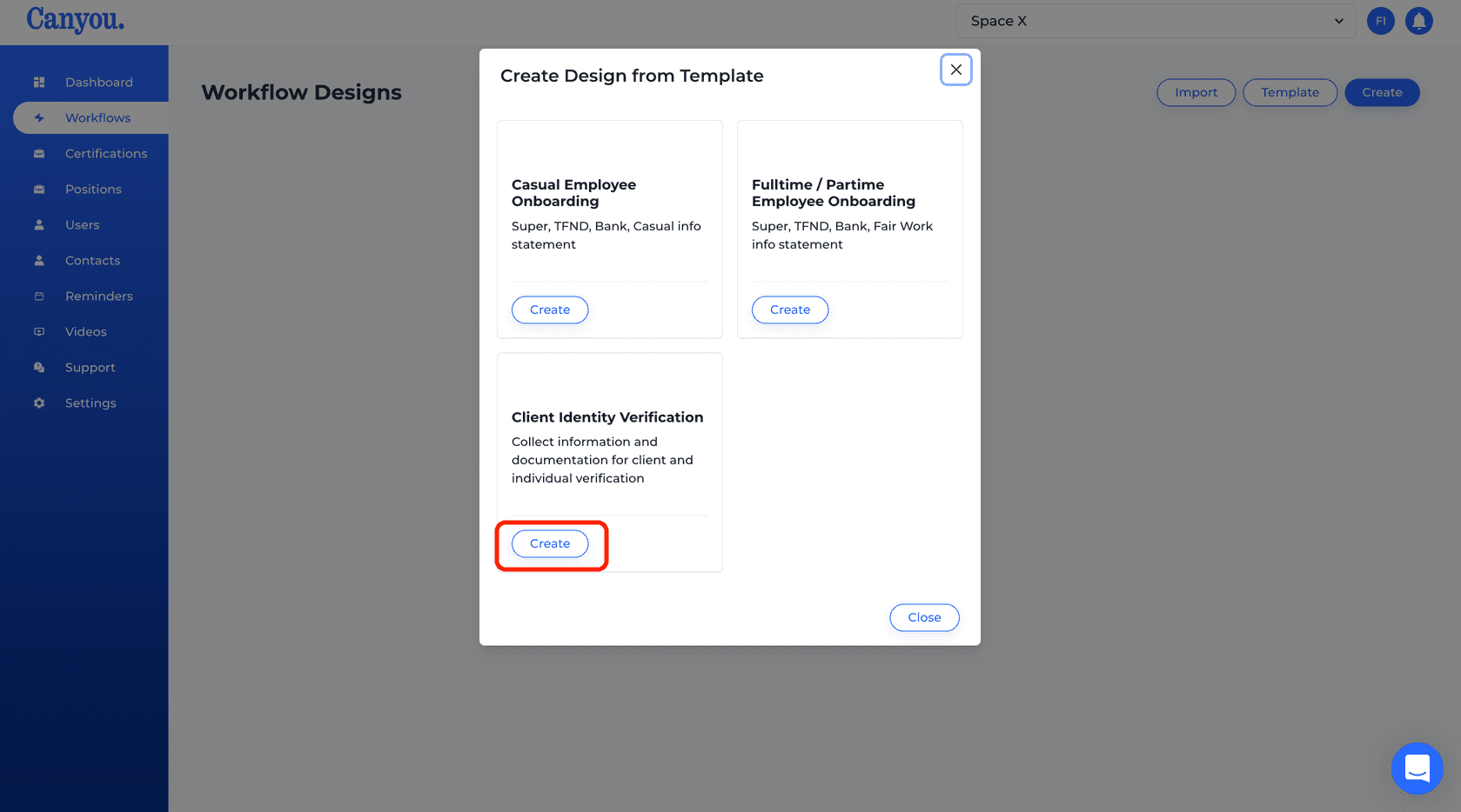 Client identity verification | Canyou Home Page