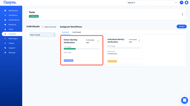 Client identity verification | Canyou Home Page